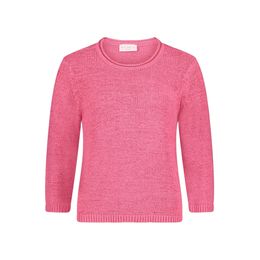 Betty Barclay Damen Strickpullover "Damen mit 3/4 Arm"pink flamb&eacute;, Basic, Gr. 46, Strick, Obermaterial: 65% Polyacryl, 35% Polyamid, Pullover