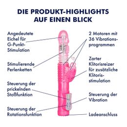 EIS Sto&szlig;ender Perlen vibrator wieder aufladbar, 25,5 cm