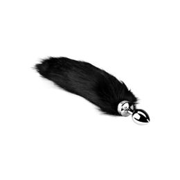 Rimba Buttplug with black Tail, 8,5 cm