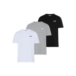 T-Shirt Ellesse "AZZINI TEE (3 PACK)", Herren, Gr. XL, multi, Single Jersey, Obermaterial: 100% Baumwolle, Rundhals, Shirts T-Shirt