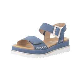 Remonte Damen Riemchensandale "Remonte Sandalen Leder", Gr. 44blau, Leder, Schuhe