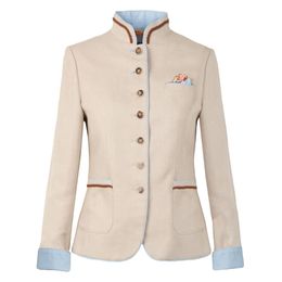 White Label By Rofa Blazer 'Janker aus Leinen-Baumwoll-Mix' Damen Gr&ouml;&szlig;e 34 beige