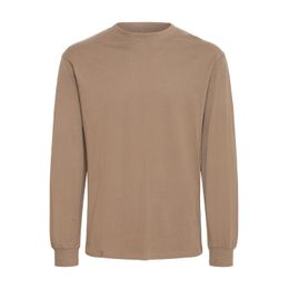 !Solid Langarmshirt SOLID "Langarmshirt SDReynaldo", Herren, Gr. XL, braun (bungee cord), Obermaterial: 100% Baumwolle CO., Shirts Langarmshirt
