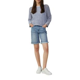 s.Oliver Damen Jeansshorts, blau, Gr. 36, unifarben, Denim/Jeans, Obermaterial: 98% Baumwolle, 2% Elasthan, Jeans, im 5-Pocket-Stil