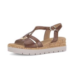 Gabor Damen Plateausandaletten "Plateau Sandale", Gr. 42beige, Schuhe