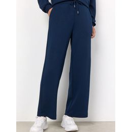 soyaconcept Damen Chinohose "Soya Concept Trouser SC_BANU", blau, Gr. L, Obermaterial: 48% Modal, 48% Polyester, 4% Elasthan, Hosen
