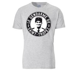 logoshirt Herren T-Shirt "Le Gendarme de Saint-Tropez", grau, Gr. XXXL, bedruckt, 95% Baumwolle, 5% Viskose, Shirts, mit coolem Print