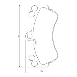 Bosch Bremsbelagsatz, Scheibenbremse 0 986 424 740 vorne rechts links f&uuml;r VW AUDI PORSCHE 95535193901 95535193902 95535193900
