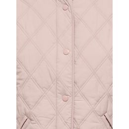 Only Damen Steppjacke "ONLRISSO LIFE HOOD QUILT JACKET CC OTW", rosa, Gr. XS, unifarben, Web, Obermaterial: 100% Polyamid, Jacken, mit abnehmbarer