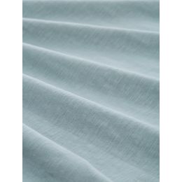 Tom Tailor Herren T-Shirt, grau, Gr. XXL, unifarben, Single Jersey, Obermaterial: 100% Baumwolle, Shirts, mit Logo Stickerei