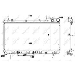 NRF K&uuml;hler, Motork&uuml;hlung 58372 f&uuml;r SUBARU 45199FC021 45199FA030