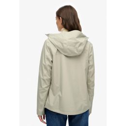 Superdry Damen Outdoorjacke "WATERPROOF JACKET", beige, Gr. XXL, unifarben, Web, Obermaterial: 100% Polyester, Jacken, Wasserdicht (S&auml;ule wird