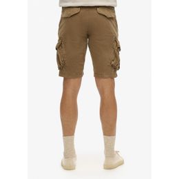 Superdry Damen Cargobermudas "CORE CARGO SHORT", gr&uuml;n, Gr. 38, unifarben, Web, Obermaterial: 97% Baumwolle, 3% Elasthan, Hosen