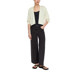 comma, COMMA Damen Strickjacke, beige, Gr. L, unifarben, Strick, Obermaterial: 66% Lyocell, 34% Baumwolle, Strickjacken, mit B&uuml;ndchen