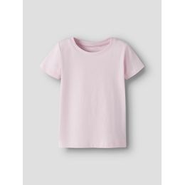 name it M&auml;dchen Kurzarmshirt "NMFVIBBI SS TOP NOOS"cradle pink, Gr. 110, unifarben, Jersey, Obermaterial: 95% Baumwolle, 5% Elasthan, Shirts,