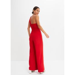 bonprix Damen Overall, rot, festlich, Gr. 44, Obermaterial: 95% Polyester, 5% Elasthan. Futter: 100% Polyester, Overalls, f&uuml;r festliche Anl&auml;sse,
