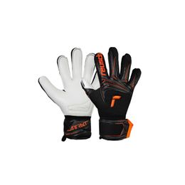 Torwarthandschuhe Reusch "Attrakt Advance Junior", Kinder, Gr. 4, schwarz, orange, 63% Polyester, 25% Latex, 9% Polypropylen, 2% Gummi, 1% Baumwolle, Handschuhe, mit maximaler Sicherheit f&uuml;r die Finger