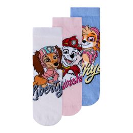 name it Socken 'NMFMARINA PAW' M&auml;dchen Gr&ouml;&szlig;e 22/24 hellblau / rosa / rot / wei&szlig;