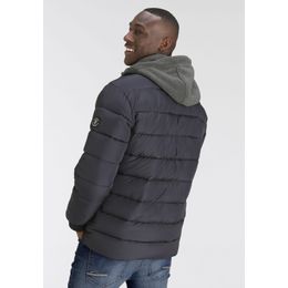 DELMAO Herren Steppjacke, blau, Gr. XL, kontrastfarbene Details, Web, Obermaterial: 100% Polyester. B&uuml;ndchen: 95% Polyester, 5% Elasthan. Einsatz: