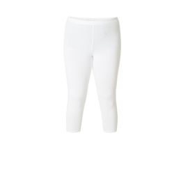 Damen Caprileggings "Audrey", wei&szlig;, Basic, Gr. 52, Base Level Curvy, unifarben, Jersey, Obermaterial: 94% Viskose, 6% Elasthan, Hosen