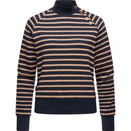 Ragwear Damen Sweatshirt "Majjorka", blau, Gr. XXXL, Sweatware, Material: 85% Baumwolle, 15% Polyester, Sweatshirts, Stylisches Damen Langarmshirt