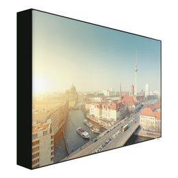 Bilderwelten Akustik-Wechselbild Berlin am Morgen