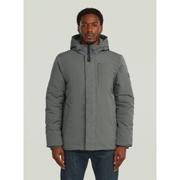 G-Star Raw G-STAR Herren Parka "Clean Vodan Padded Hooded Jacke", grau, Gr. M, Obermaterial: 54% Elastomultiester, 46% Polyester, Jacken