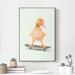 Akustik-Wechselbild Skate Ente
