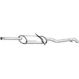 BOSAL Endschalld&auml;mpfer 286555 f&uuml;r Mercedes