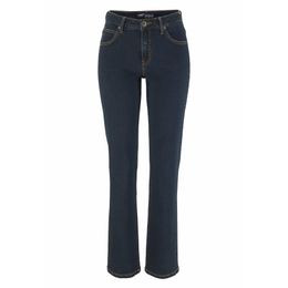 Arizona Damen Gerade Jeans "Curve-Collection", blau, Basic, Gr. 36, clean, Jeans, Obermaterial: 99% Baumwolle, 1% Elasthan, Jeans, hohe Leibh&ouml;he,
