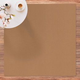 Bilderwelten Kork-Teppich Unifarben braun Korkmatte - Terracotta Taupe - Deko Wohnzimmer Schlafzimmer