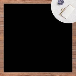 Bilderwelten Kork-Teppich Unifarben schwarz Korkmatte - Tiefschwarz - Deko Wohnzimmer Schlafzimmer