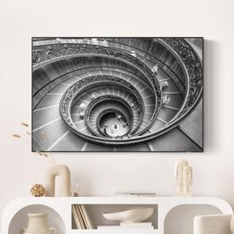 Akustik-Wechselbild Bramante Treppe