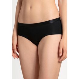 Calida Damen Panty "Benefit Women", Gr. S, schwarz, Single Jersey, Obermaterial: 94% Baumwolle, 6% Elasthan, unifarben, Unterhosen, Low-Cut,