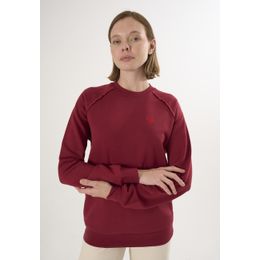 FELIX HARDY Damen Sweater "Basic Rundhals Sweatshirt"bordeaux, Gr. S, 65% Baumwolle, 35% Polyester, Sweatshirts