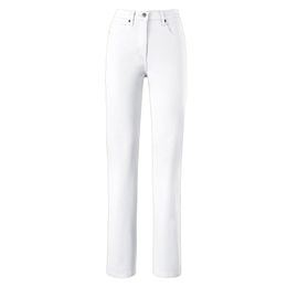 Casual Looks Damen 5-Pocket-Jeans, wei&szlig;, Gr. 20, unifarben, 98% Baumwolle, 2% Elasthan, Jeans