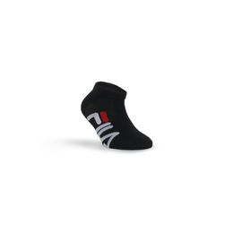 Fila M&auml;dchen Sneakersocken "JUNIOR UNISEX INVISIBLE SOCKS", Gr. 31, schwarz, diverse Faserarten, unifarben mit Farbeinsatz, Socken, mit