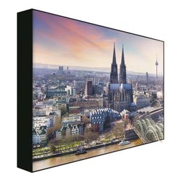 Bilderwelten Akustik-Wechselbild K&ouml;ln Skyline mit Dom