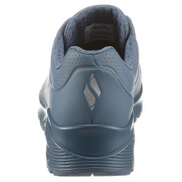 Skechers Damen Wedgesneaker "Uno - Stand on Air", Gr. 40, blau, Lederimitat, Schuhe, Freizeitschuh, Halbschuh, Schn&uuml;rschuh mit feiner Perforation