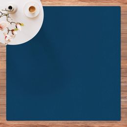 Bilderwelten Kork-Teppich Unifarben blau Korkmatte - Preussisch-Blau - Deko Wohnzimmer Schlafzimmer