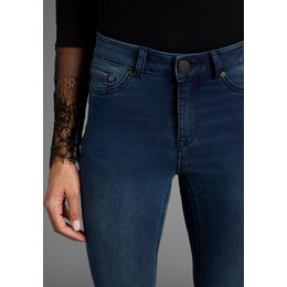 Arizona Damen Slim-fit-Jeans "Ultra Stretch"dunkelblau us, Basic, Gr. 46, Obermaterial: 63% Baumwolle, 32% Polyester, 5% Elasthan, Jeans