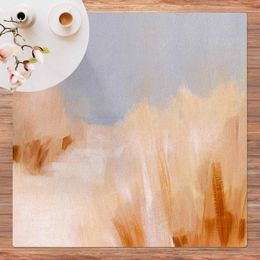 Bilderwelten Kork-Teppich Abstrakt beige Strand Korkmatte - Meeresblick durch D&uuml;nengras - D&uuml;nen Wohnzimmer Schlafzimmer