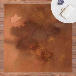 Bilderwelten Kork-Teppich modern beige originell Aquarell - Himmelstr&auml;umerei I - Deko Wohnzimmer Schlafzimmer
