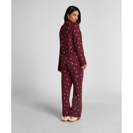 Hunkem&ouml;ller HUNKEM&Ouml;LLER Damen Pyjama "Essential Jersey Pants", Gr. Srot, 92% Viskose, 8% Elasthan, Homewear-Sets