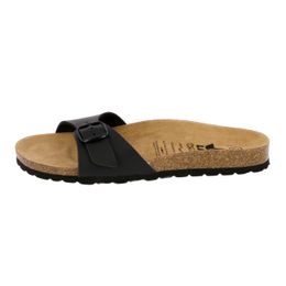 Lico Damen Pantolette "Pantolette Bioline Once", Gr. 37, schwarz, Synthetik, Schuhe