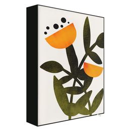 Bilderwelten Akustik-Wechselbild Bl&uuml;ten in Orange