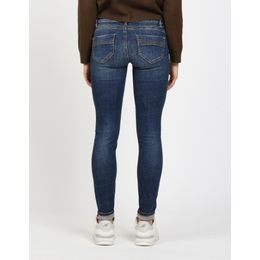 Gang Damen Skinny-fit-Jeans "94NELE", blau, Gr. 34, Denim/Jeans, Obermaterial: 93% Baumwolle, 5% Polyester, 2% Elasthan, Jeans, mit Rundpasse und
