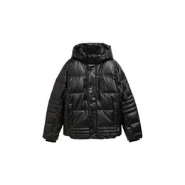 Tom Tailor Herren Steppjacke, schwarz, Gr. XXXL, unifarben, Web, Obermaterial: 100% Polyester. Futter: 100% Polyester, Jacken, mit Kapuze