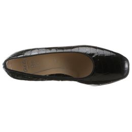Ara Damen Pumps "GRAZ", Gr. 8, schwarz, Lackleder, Reptilienpr&auml;gung, gl&auml;nzend, Schuhe, Abendschuh, Festtagsschuh, Blockabsatz, mit Reptilpr&auml;gung
