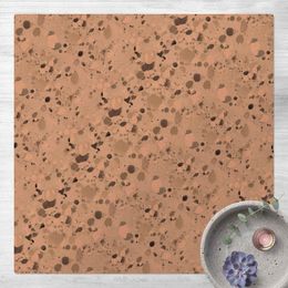 Bilderwelten Kork-Teppich modern grau Korkmatte - Kies Muster in Grau - Deko K&uuml;che